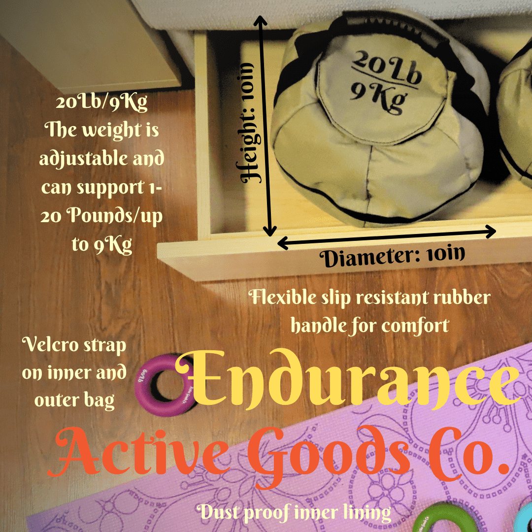 ActiveGoodsCo. 20Lb Kettlebell Sandbag for fitness workout and sand ...