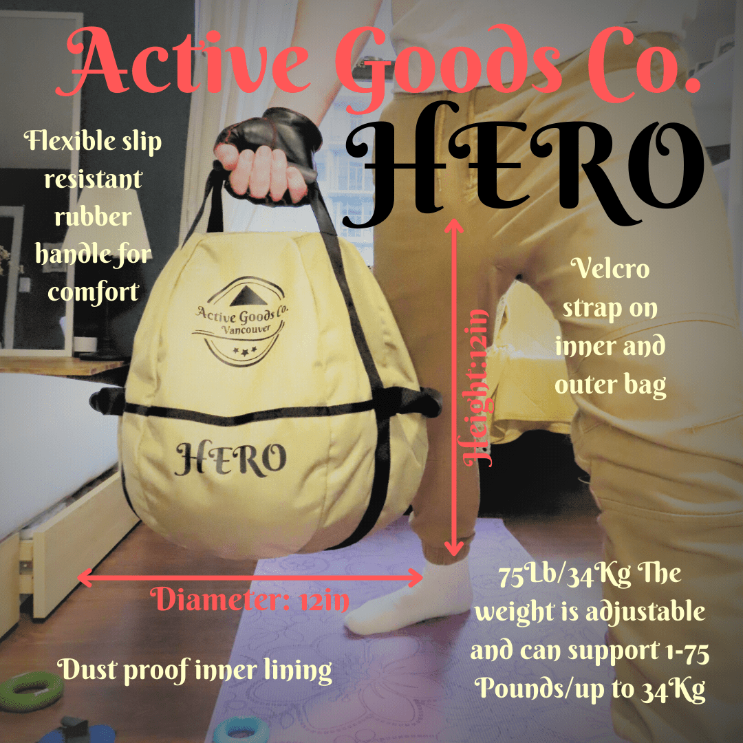 ActiveGoodsCo. 75Lb Kettlebell Sandbag for fitness workout and sand ...