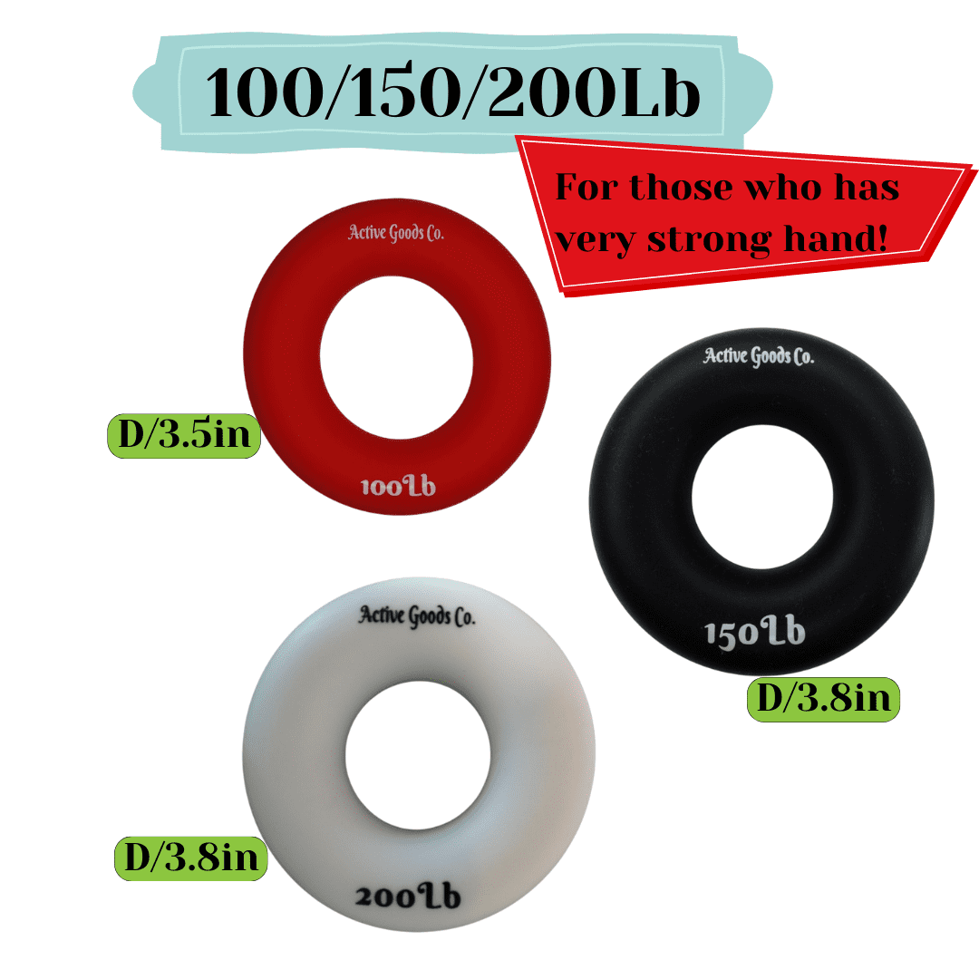 ActivegoodsCo Hand Exerciser Silicone Ring – Ideal for Hands,Wrists ...