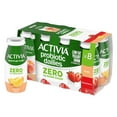 Activia Zero 0g Added Sugar* Peach and Strawberry Probiotic Dailies ...