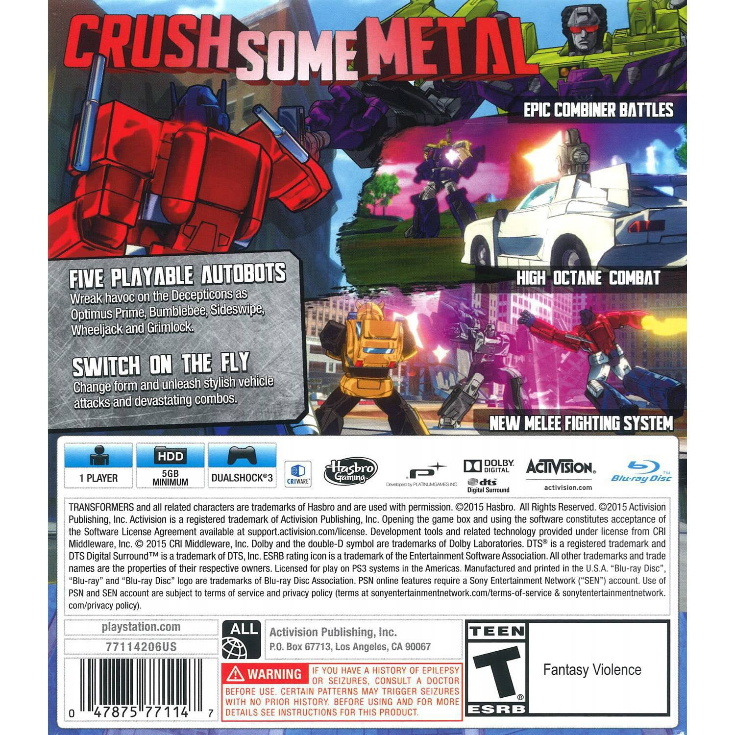 Activision Transformers Devastation - PlayStation 3 - Walmart.com
