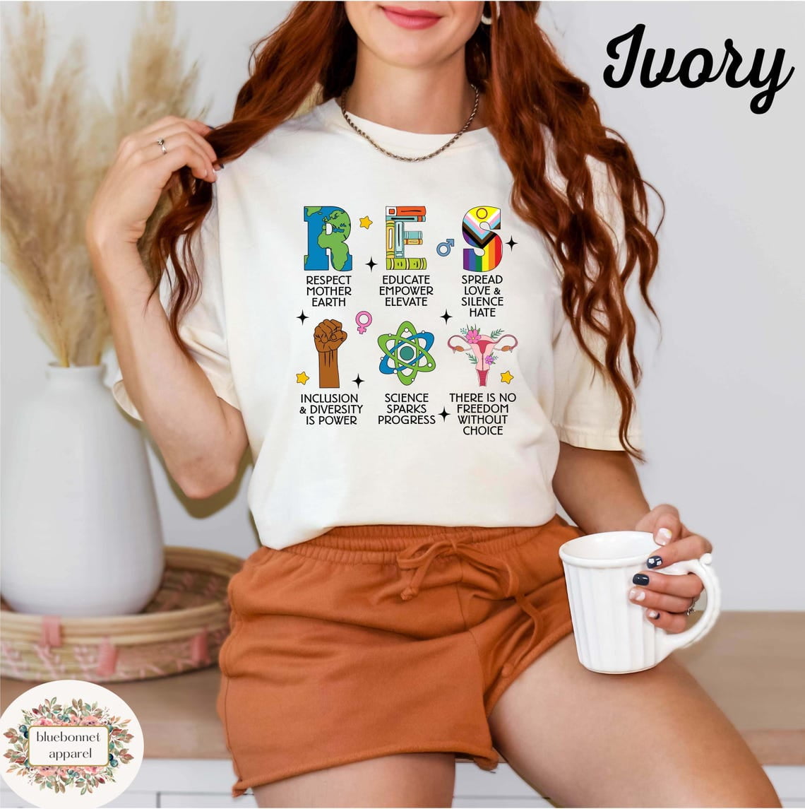 Activist Shirt, Respect Mother Earth T-Shirt, Educate Empower Elevate ...