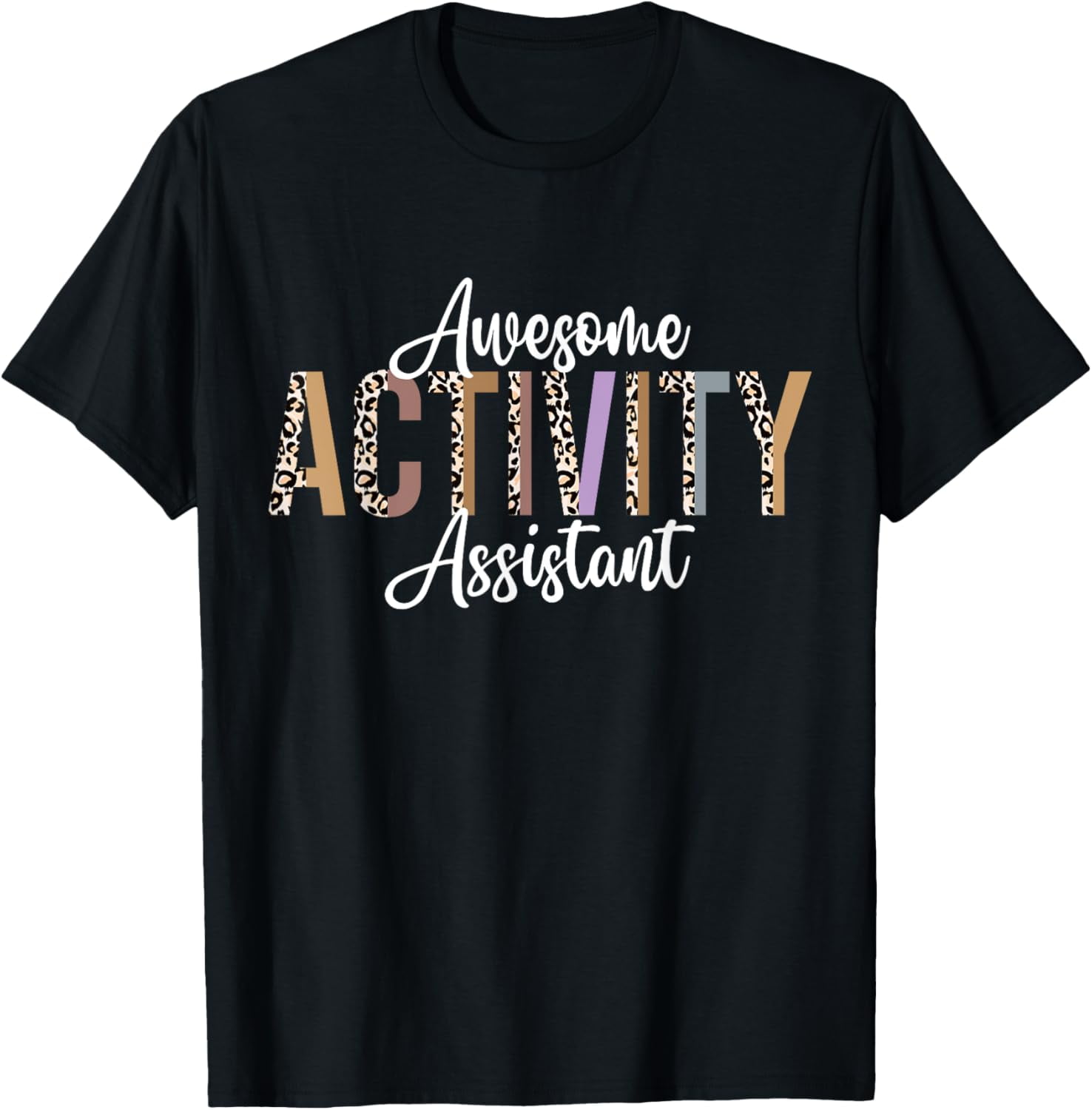 Activity Assistant Professionals Week Retirement Leopard T-Shirt ...