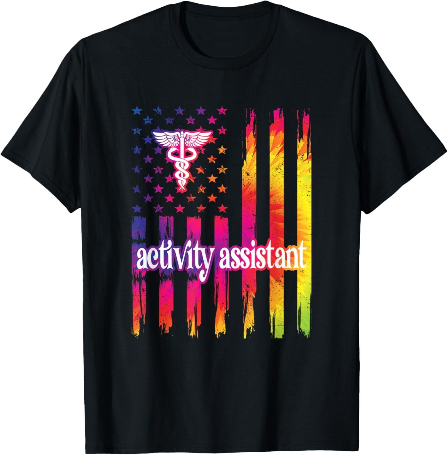 Activity Assistant US Flag Activities Assistant T-Shirt - Walmart.com