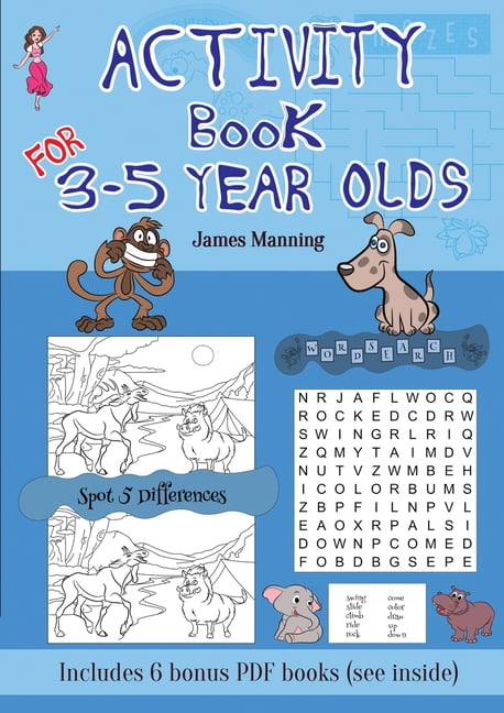 Activity Book for 3 - 5 Year Olds : This book has over 80 puzzles and ...