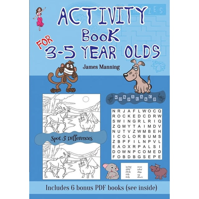Activity Book for 3 - 5 Year Olds: This book has over 80 puzzles and ...