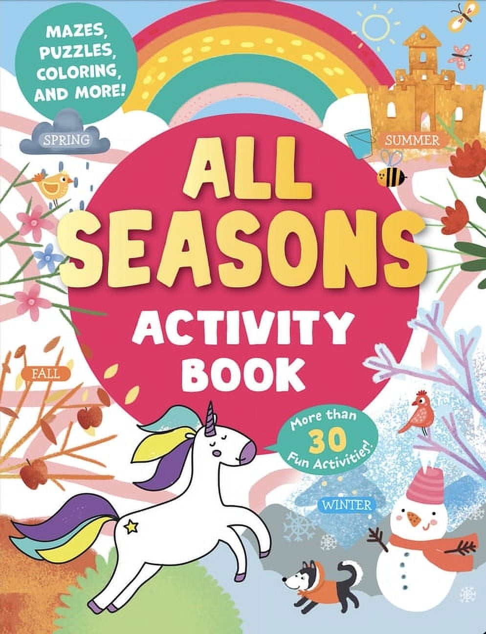 Activity Book: All Seasons Activity Book : Mazes, Puzzles, Coloring ...