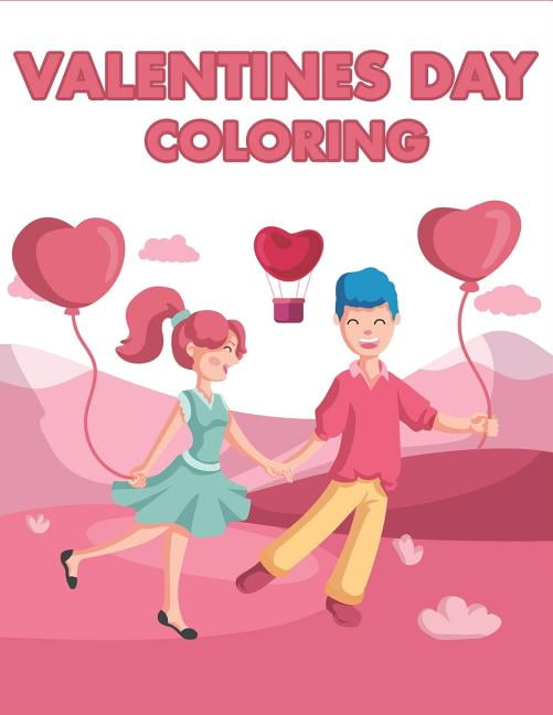 Activity Book for Couples: Valentines Day Coloring : Happy Valentines ...