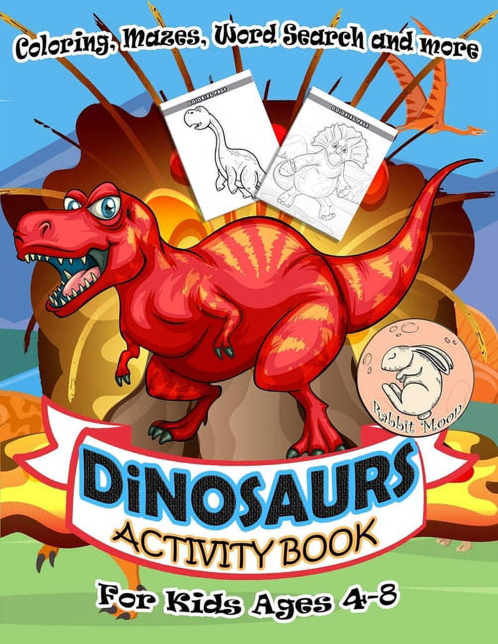 Activity Book Dinosaurs: Dinosaurs Activity Book for Kids Ages 4-8 : A ...