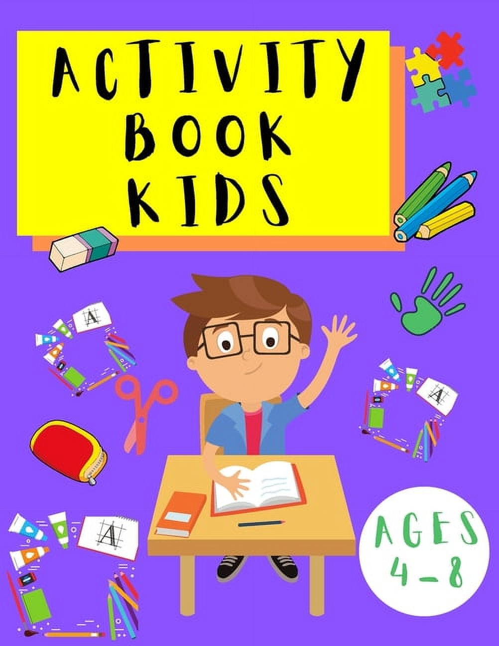 Activity Book Kids 4-8: Word Search Puzzles - Dot to Dot - Sudoku ...