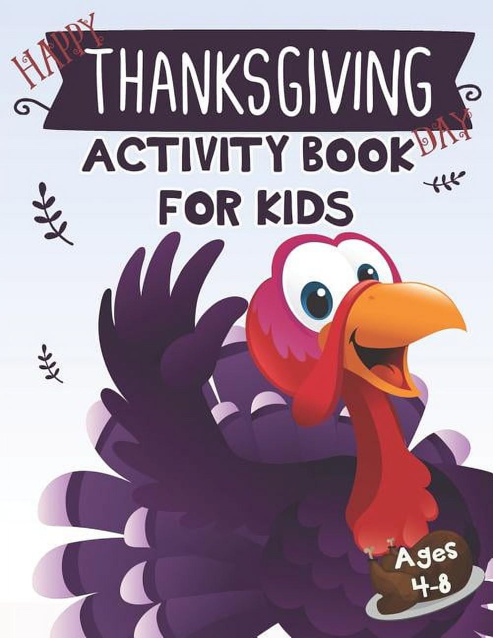 Activity Book for Kids Happy Thanksgiving Day Activity Book for Kids ...