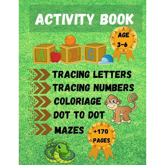 Activity Book : Practice Activities to help Kids with Pen Control, Line ...