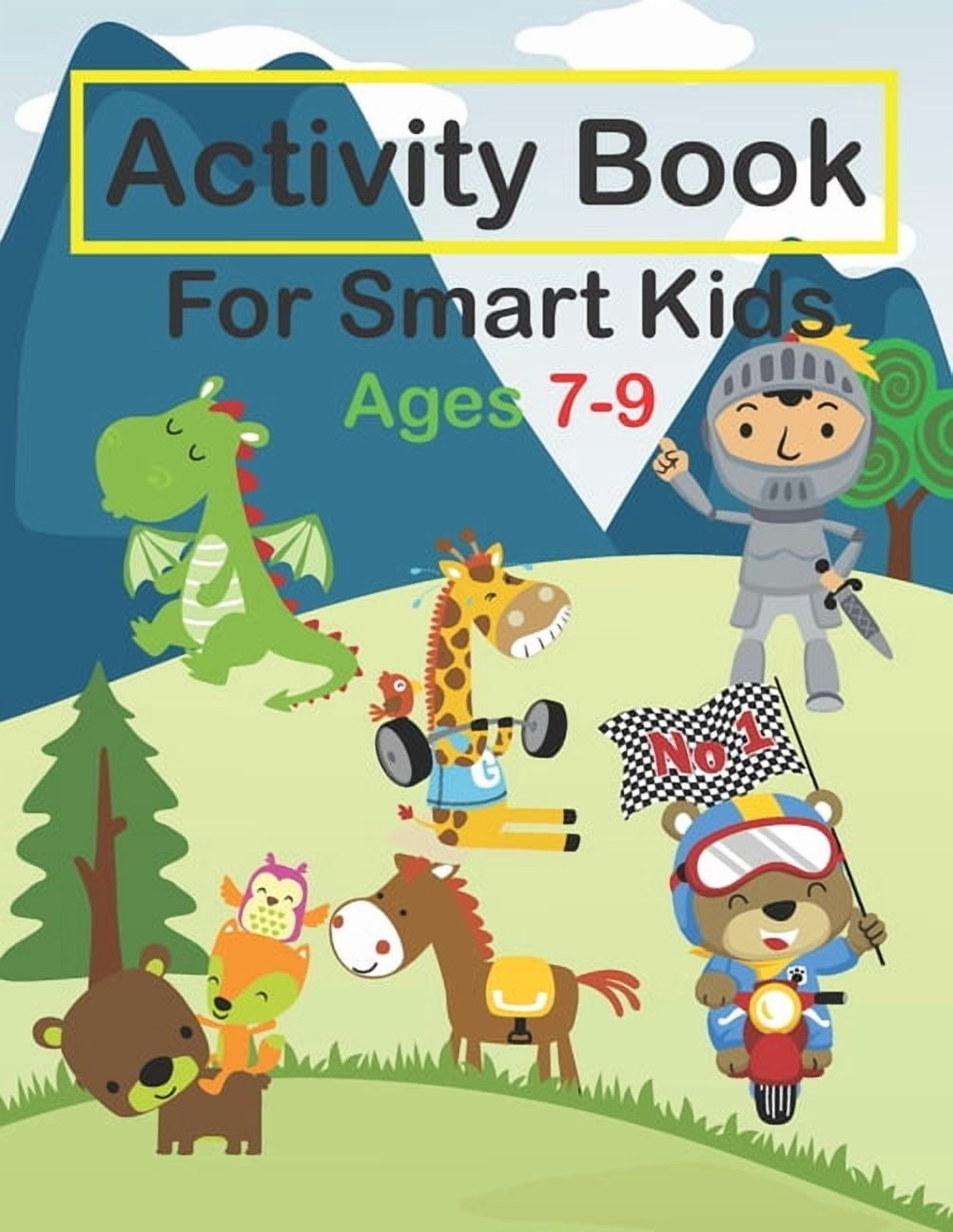 Activity Book For Smart Kids Ages 7-9: Fun Activities Workbook Game For ...