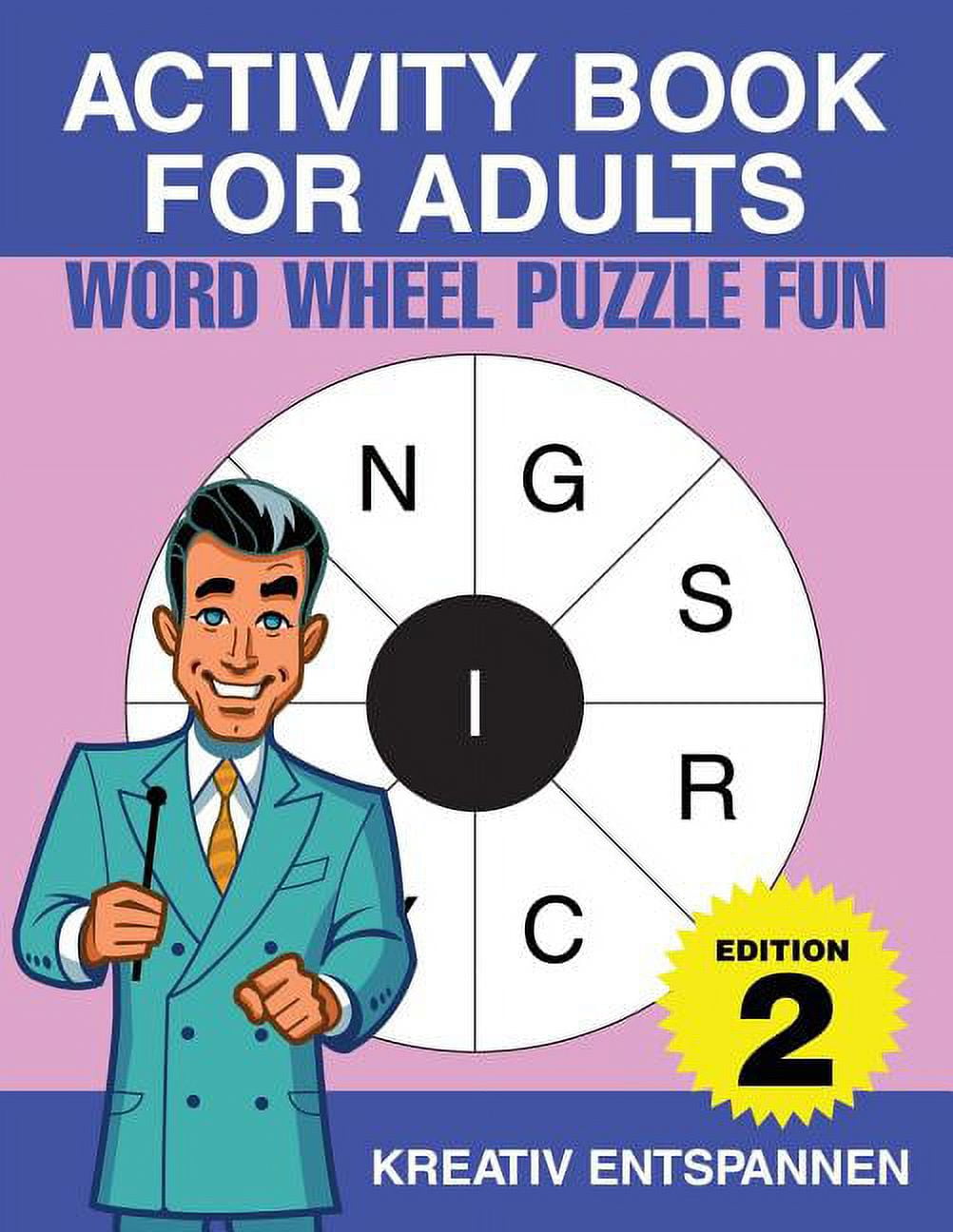Activity Book for Adults - Word Wheel Puzzle Fun Edition 2 (Paperback ...