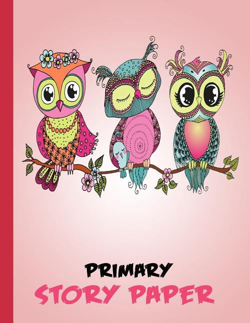 Activity Books Owls: Primary Story Paper: Draw & Write Composition Book ...