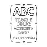 Activity Books TV: ABC Trace & Color Activity Book (Taylor's Version ...