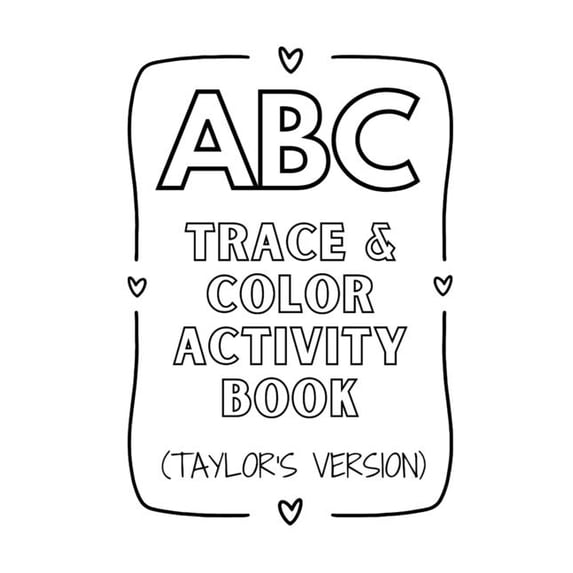 Activity Books TV: ABC Trace & Color Activity Book (Taylor's Version ...