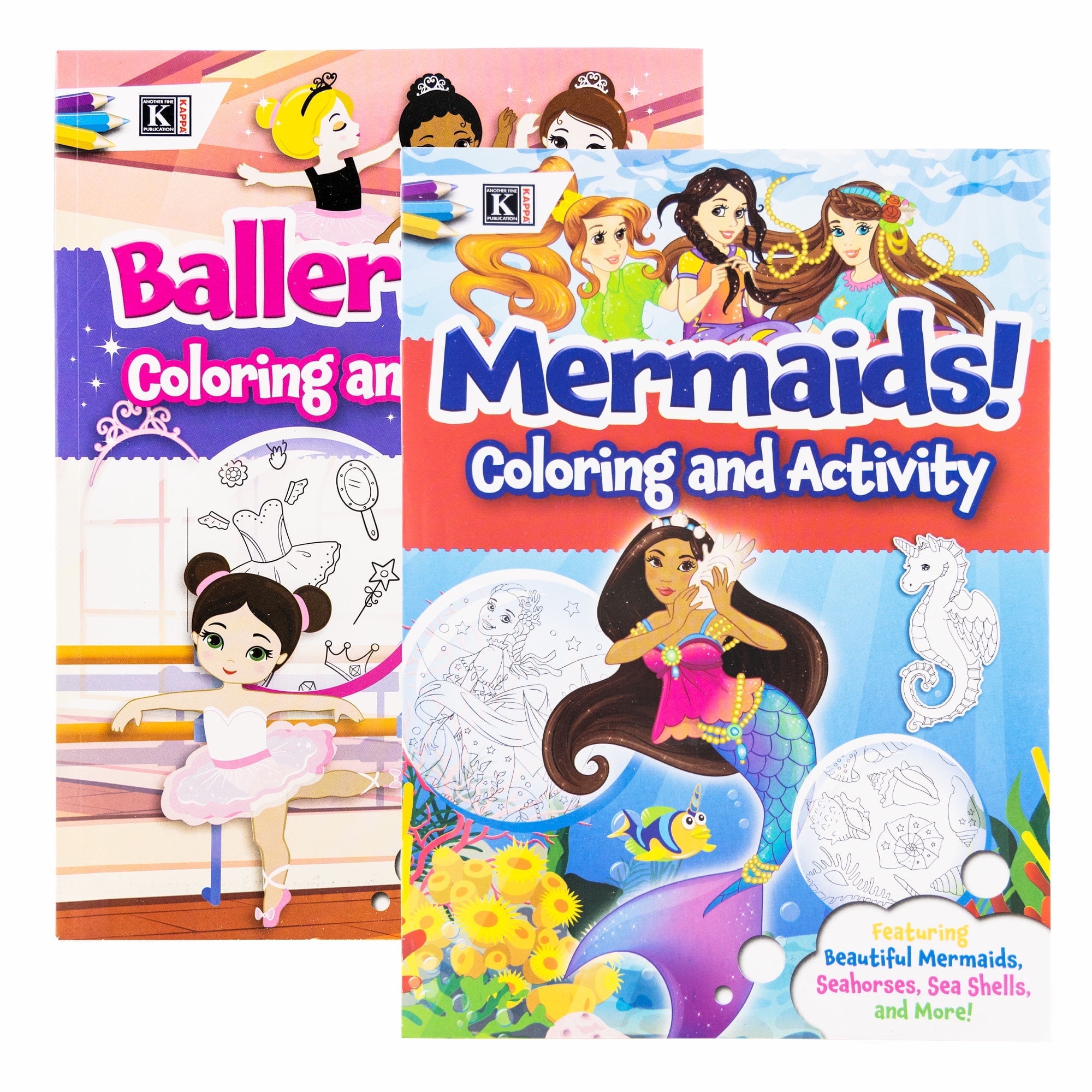 Activity & Coloring KAPPA Mermaids & Ballerinas Book 2-Title for ...