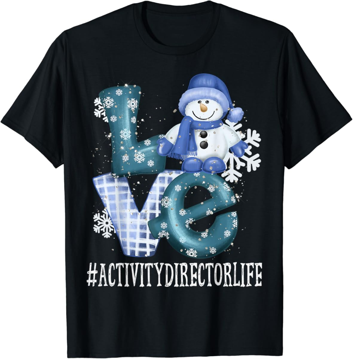 Activity Director Love Snowman Women Winter Season T-Shirt - Walmart.com