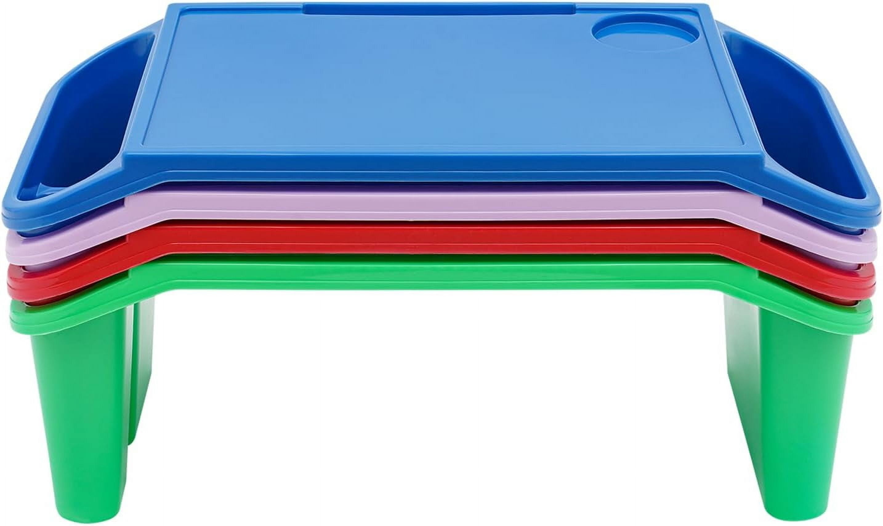 Activity Lap Desk Tray with Storage, Plastic Breakfast Laptop Trays ...