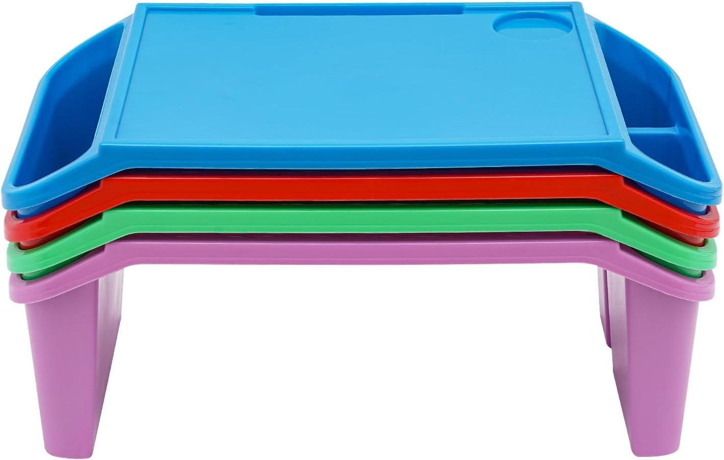 Activity Lap Desk Tray with Storage, Plastic Breakfast Laptop Trays ...
