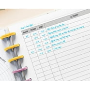 Time Table Plan Inserts Teacher Planner Refill for 9 Disc Happy ...