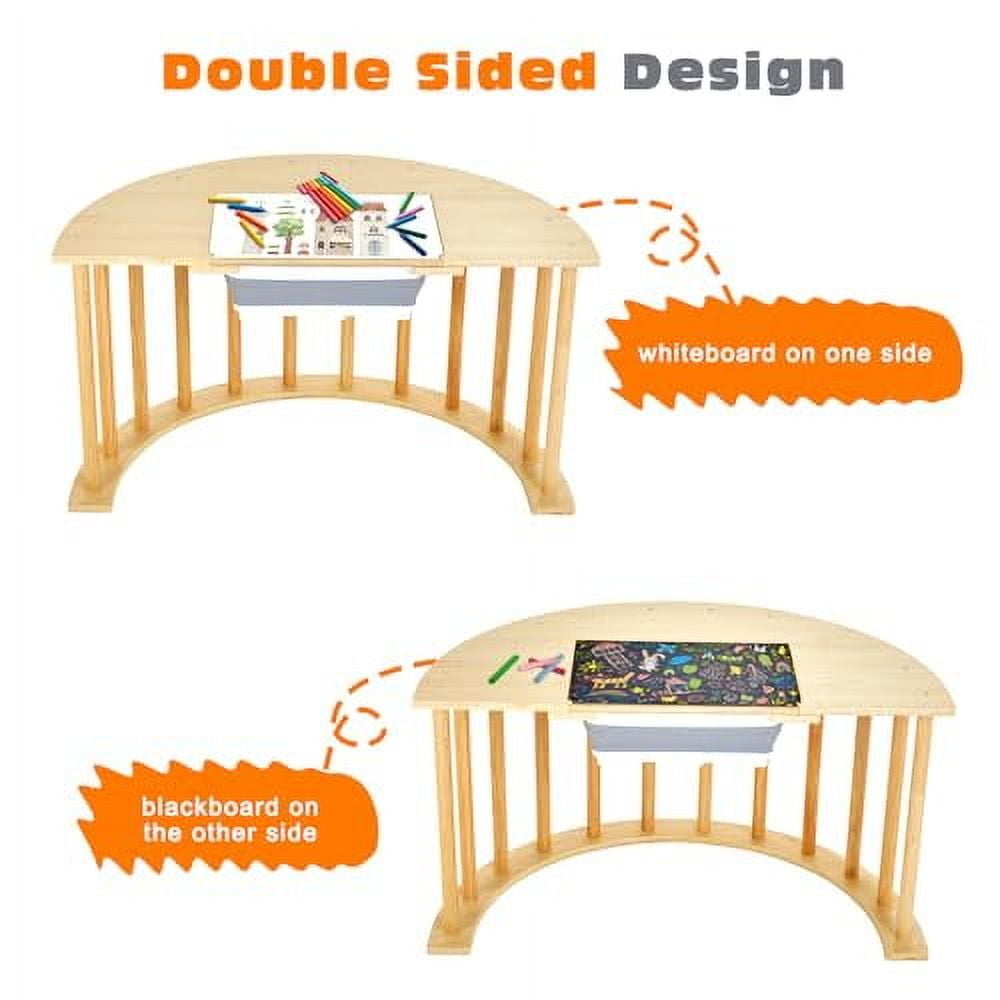 Activity Sensory Arch Table for Toddlers,Kids Table with Toys Storage ...