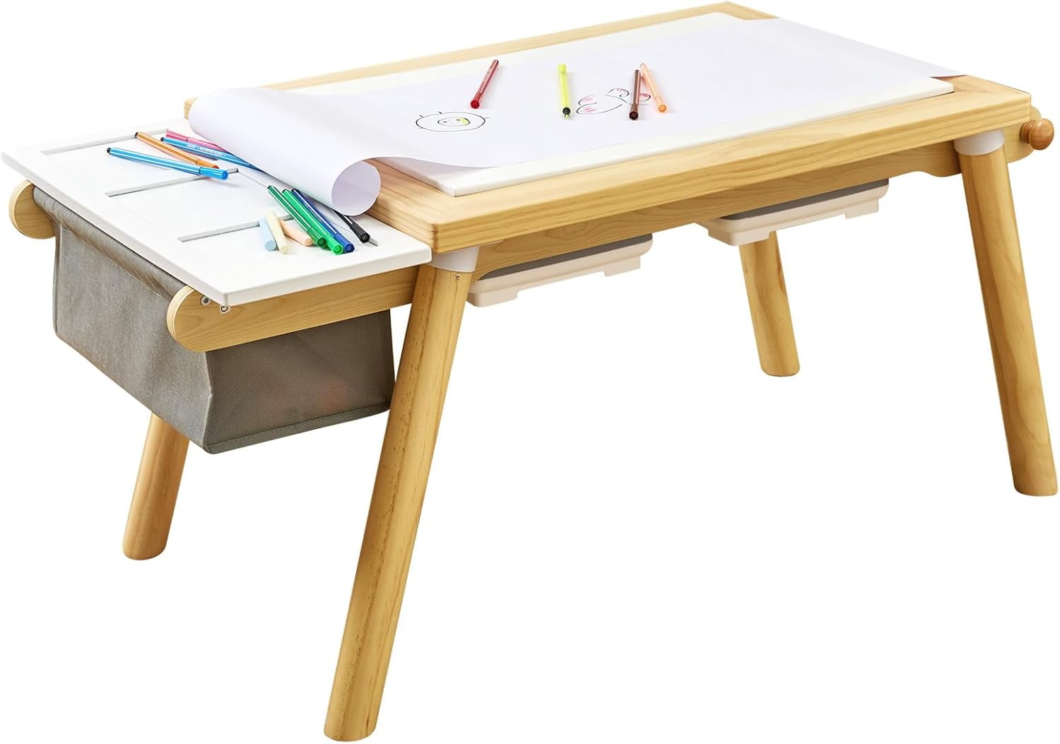 Activity Sensory Table for Toddlers, Kids Table with 3 Toys Storage ...