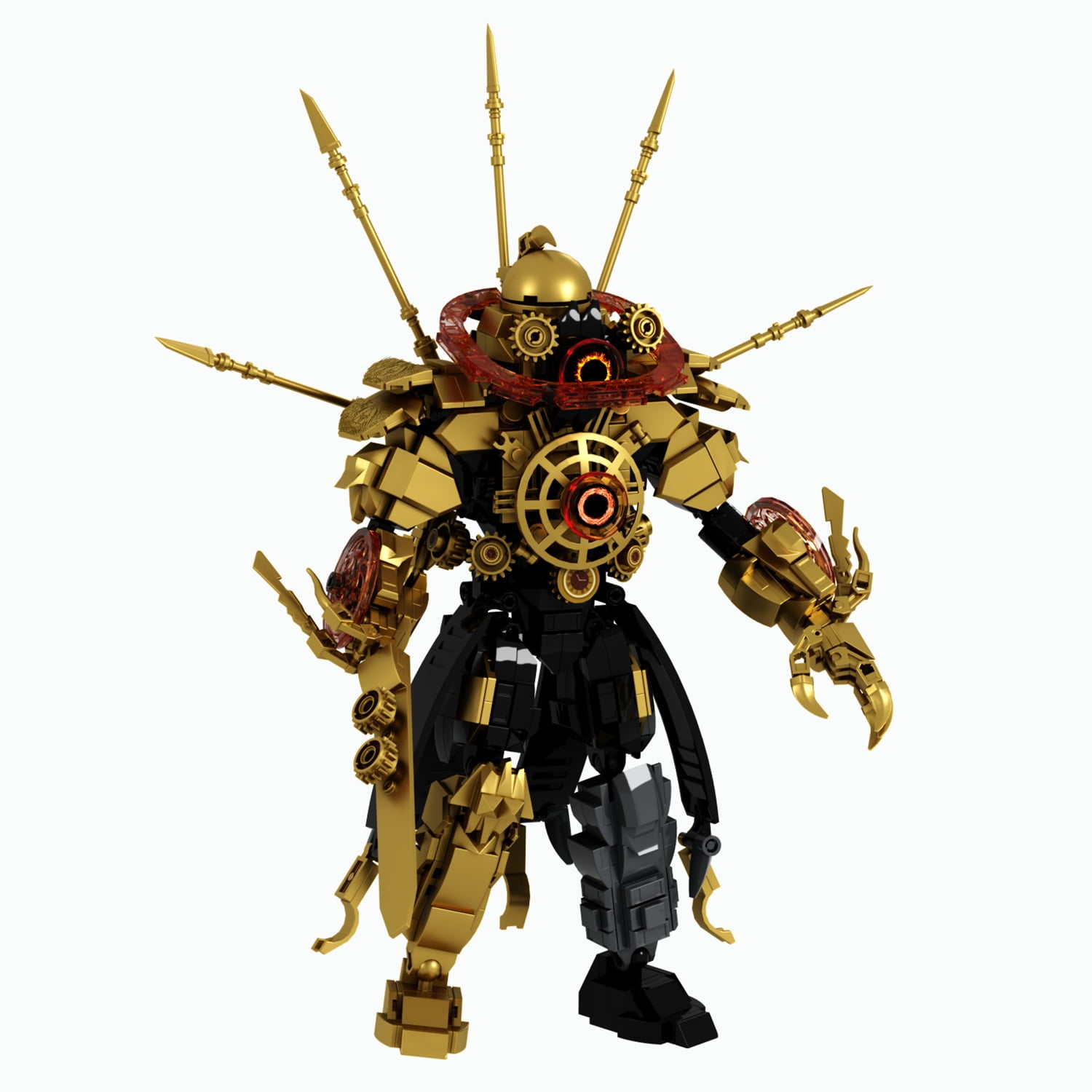 ActoBly 780-Piece Master Builder Set - Dark Gold Titan Clockman ...