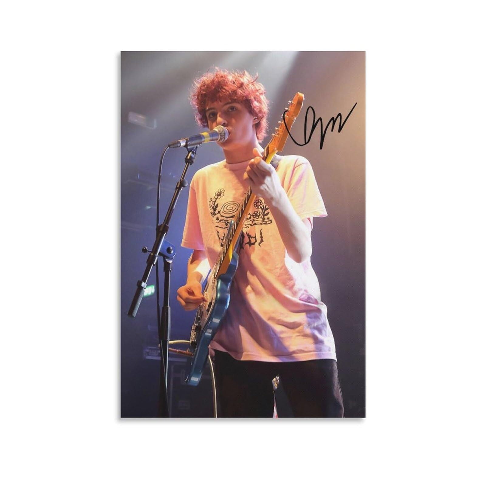 Actor Finn Wolfhard Music Signed Poster Prints Canvas Wall Art for ...