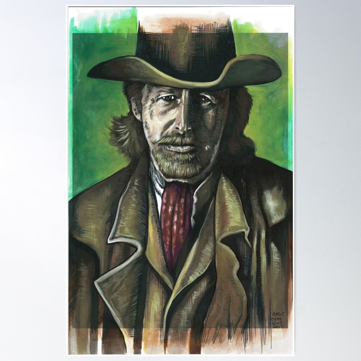 Actor Lew Temple As A Cowboy From The Lone Ranger Poster Wall Art ...