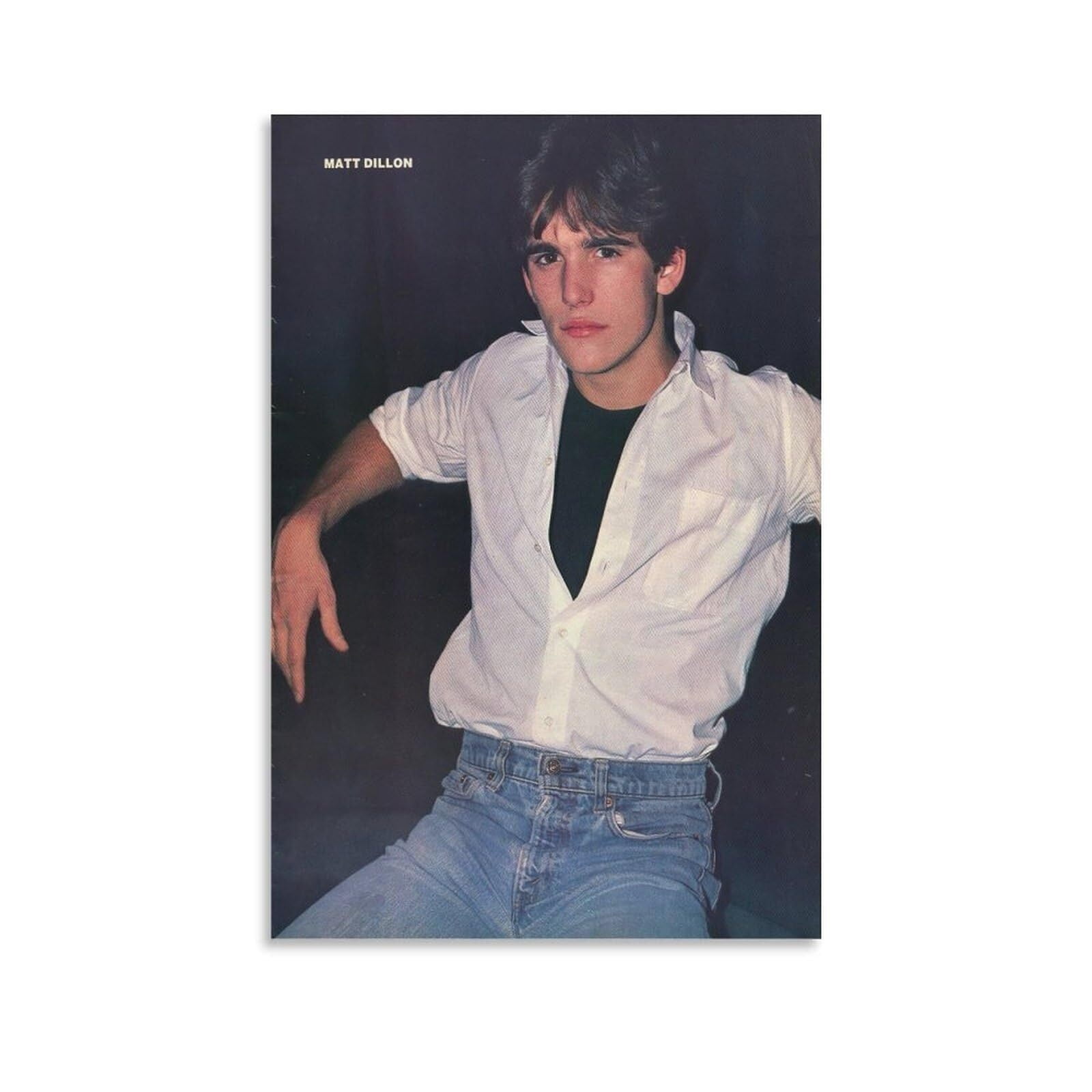 Actor Matt Dillon Vintage Portrait Art Poster (2) Wall Poster Art ...