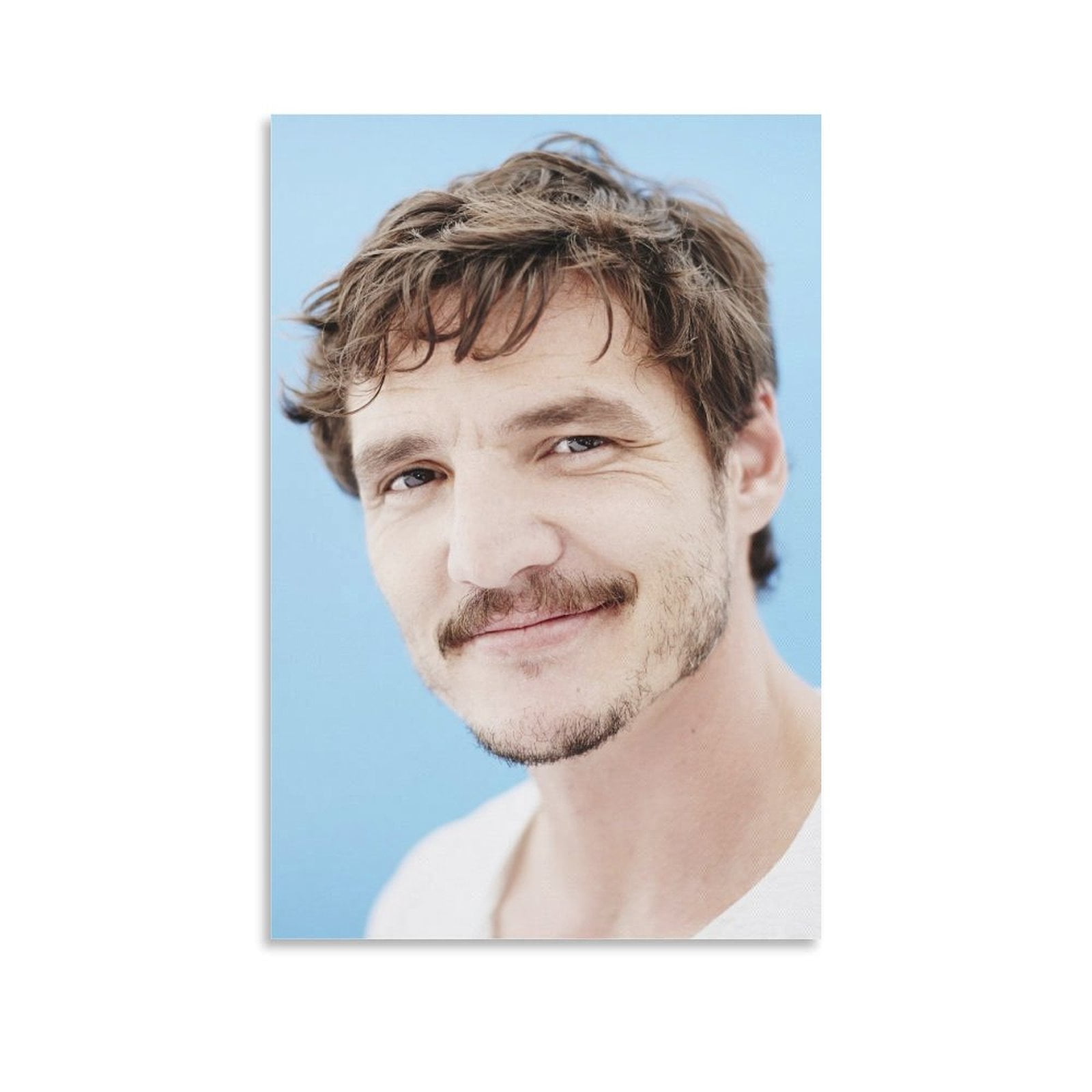 Actor Pedro Pascal Smiles in A Bright Glossy Poster Room Aesthetic ...