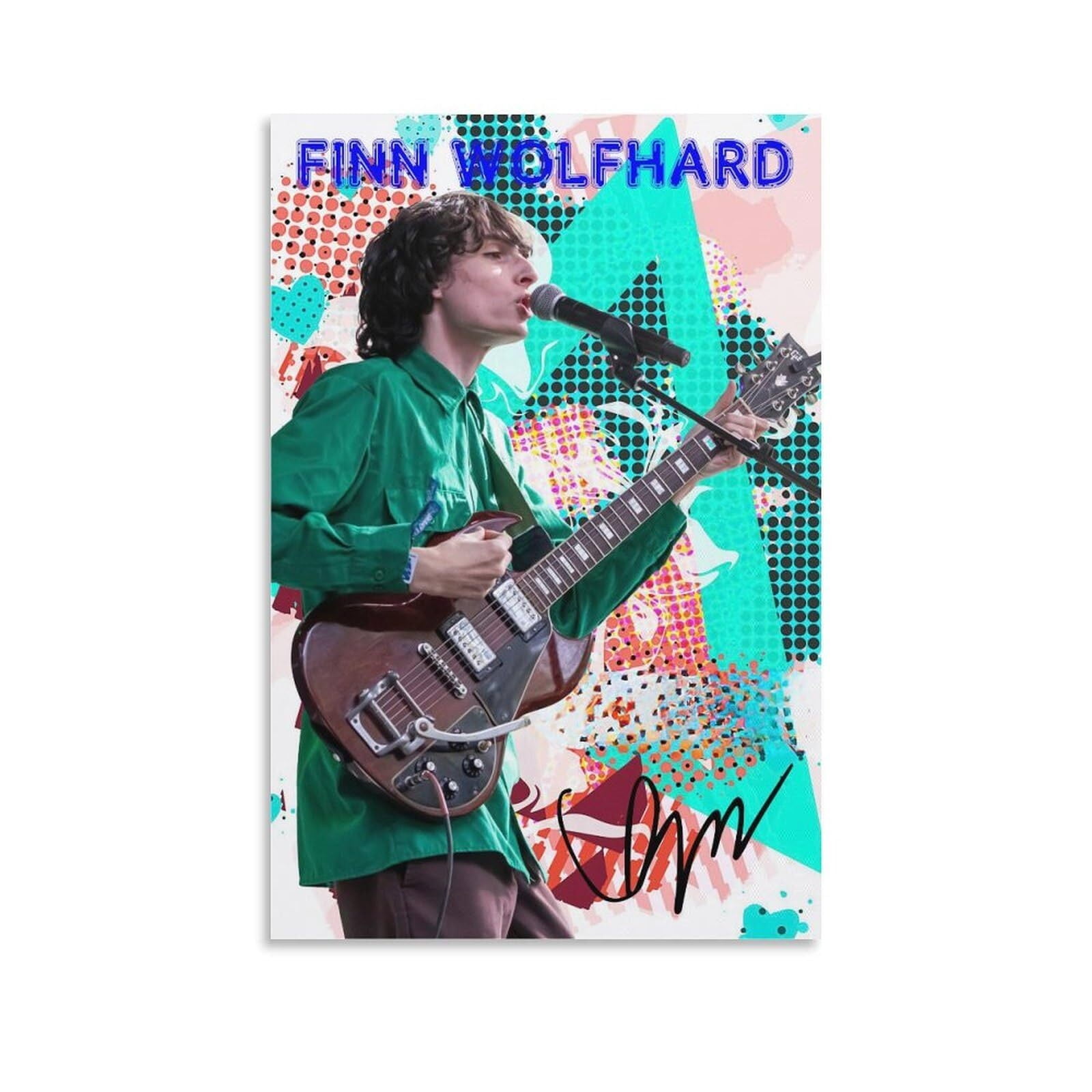 Actor Singer Finn Wolfhard Poster Prints Canvas Wall Art for Trendy ...