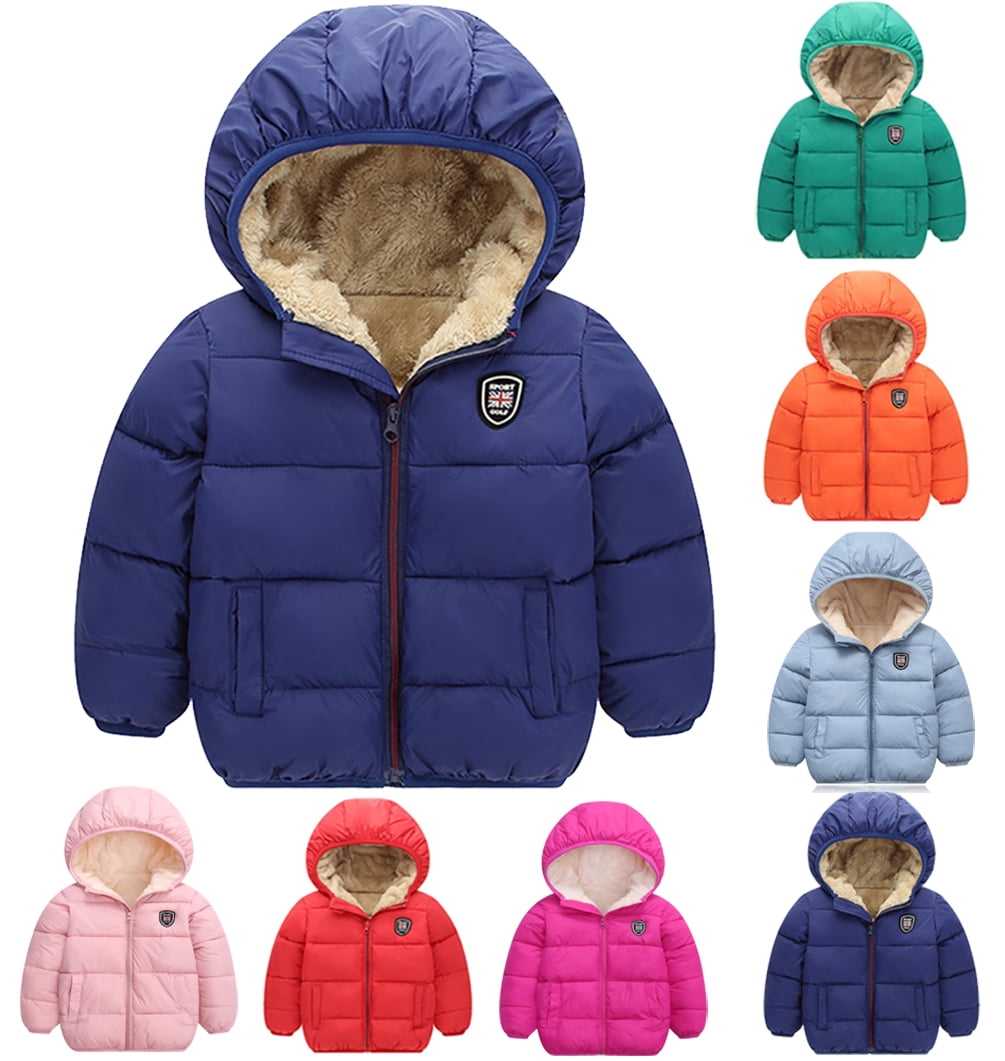 Actoyo 1-6T Toddler Children Padded Down Puffer Jacket Hooded Windproof ...