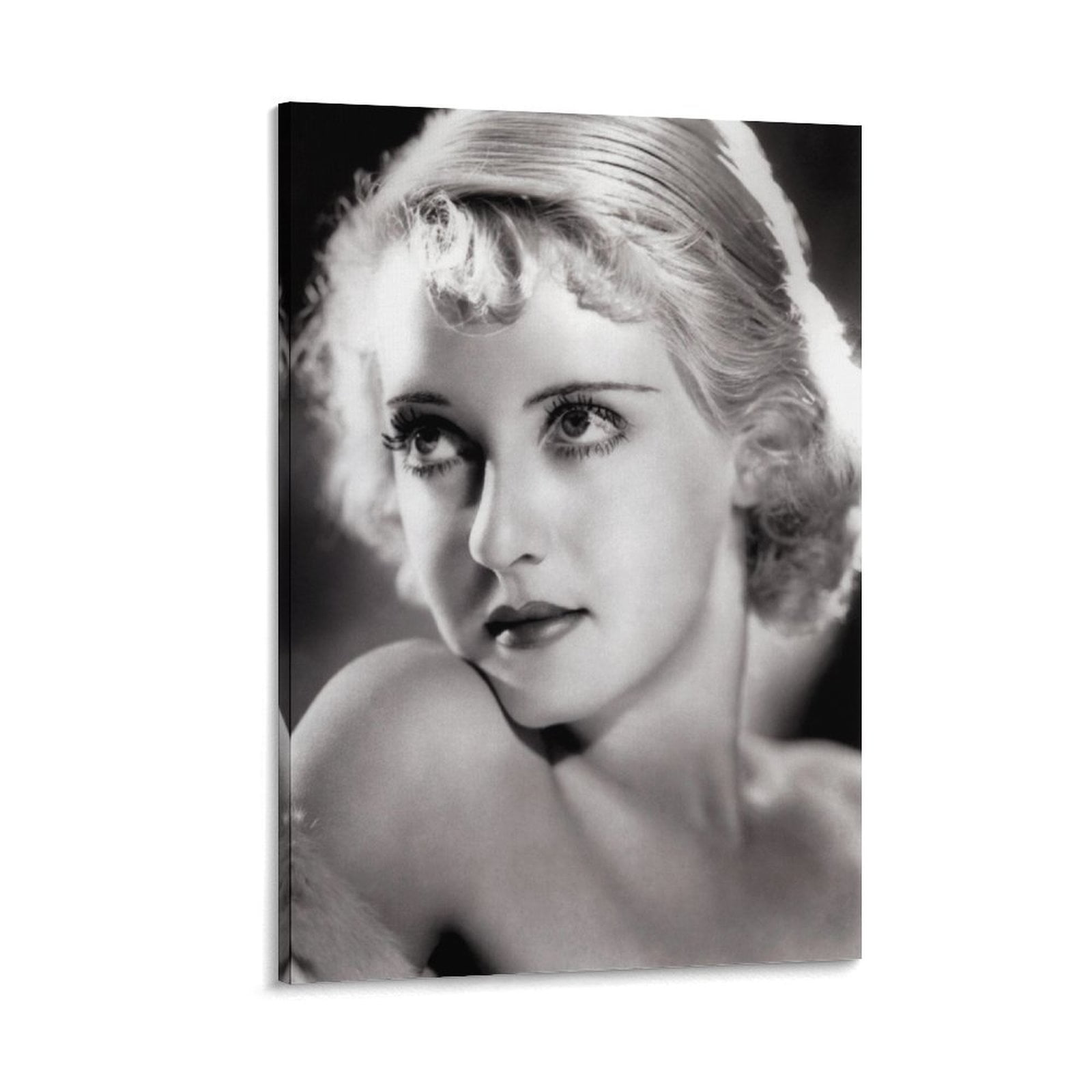 Actress Bette Davis Black And White Art Poster Print Wall Art Poster ...