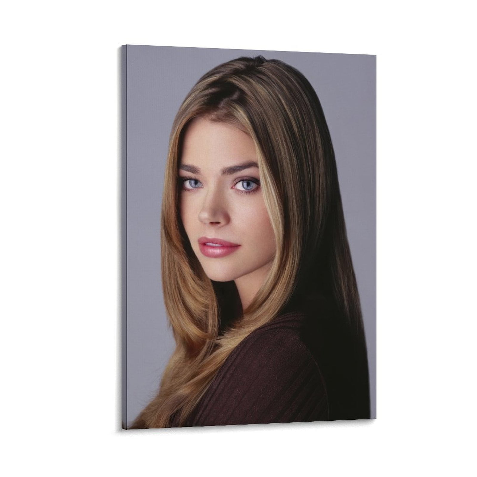 Actress Denise Richards Vibrant Glossy Poster Painting On Canvas Wall ...