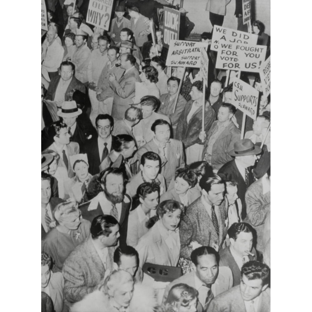 Actress Greer Garson Joins Strikers Of The Conference Of Studio Unions ...