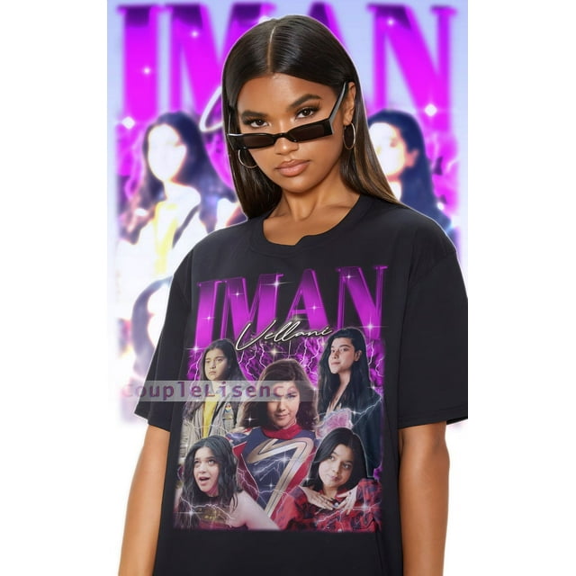 Actress IMAN VELLANI Vintage| Iman Vellani Homage Fan Tees | Iman ...