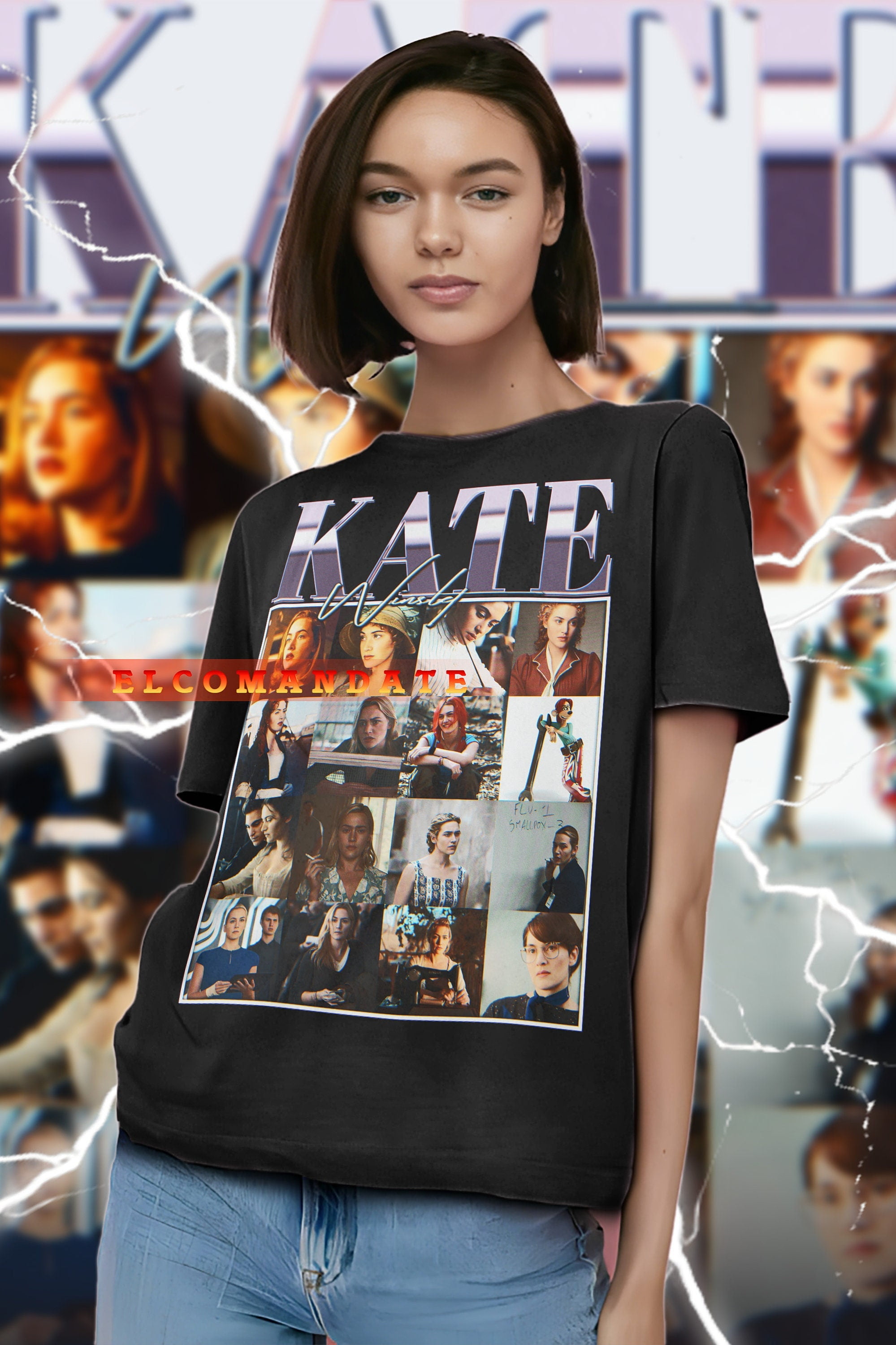 Actress Kate Winslet Homage Shirt Kate Winslet Vintage Tshirt Kate ...