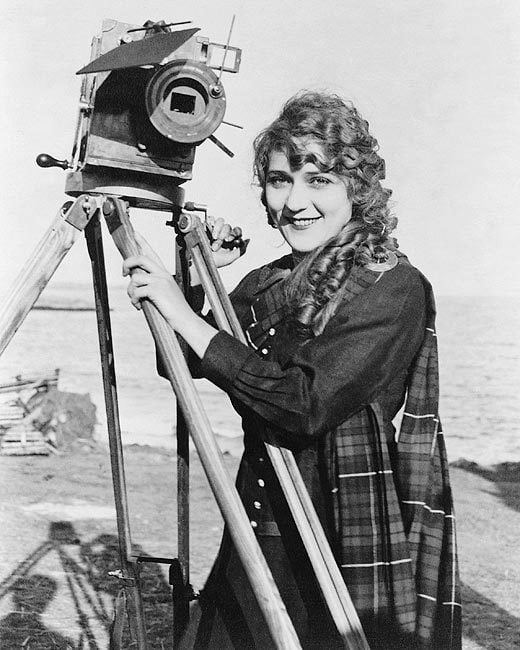 Actress Mary Pickford Portrait w/ Camera Style - A - 24x36 Inch ...