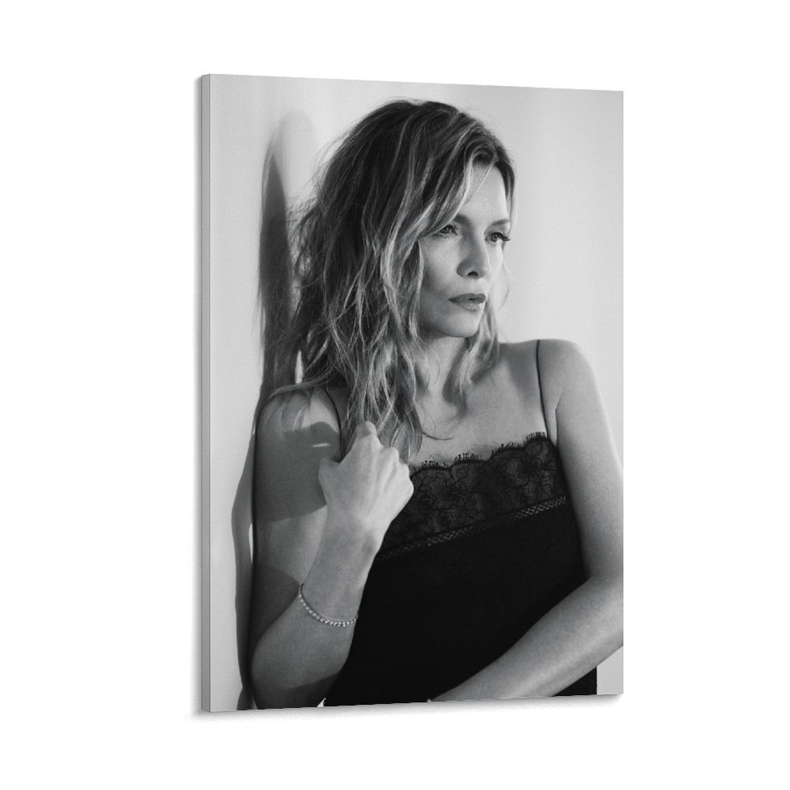 Actress Michelle Pfeiffer Black And White Poster 1 Canvas Wall Art ...
