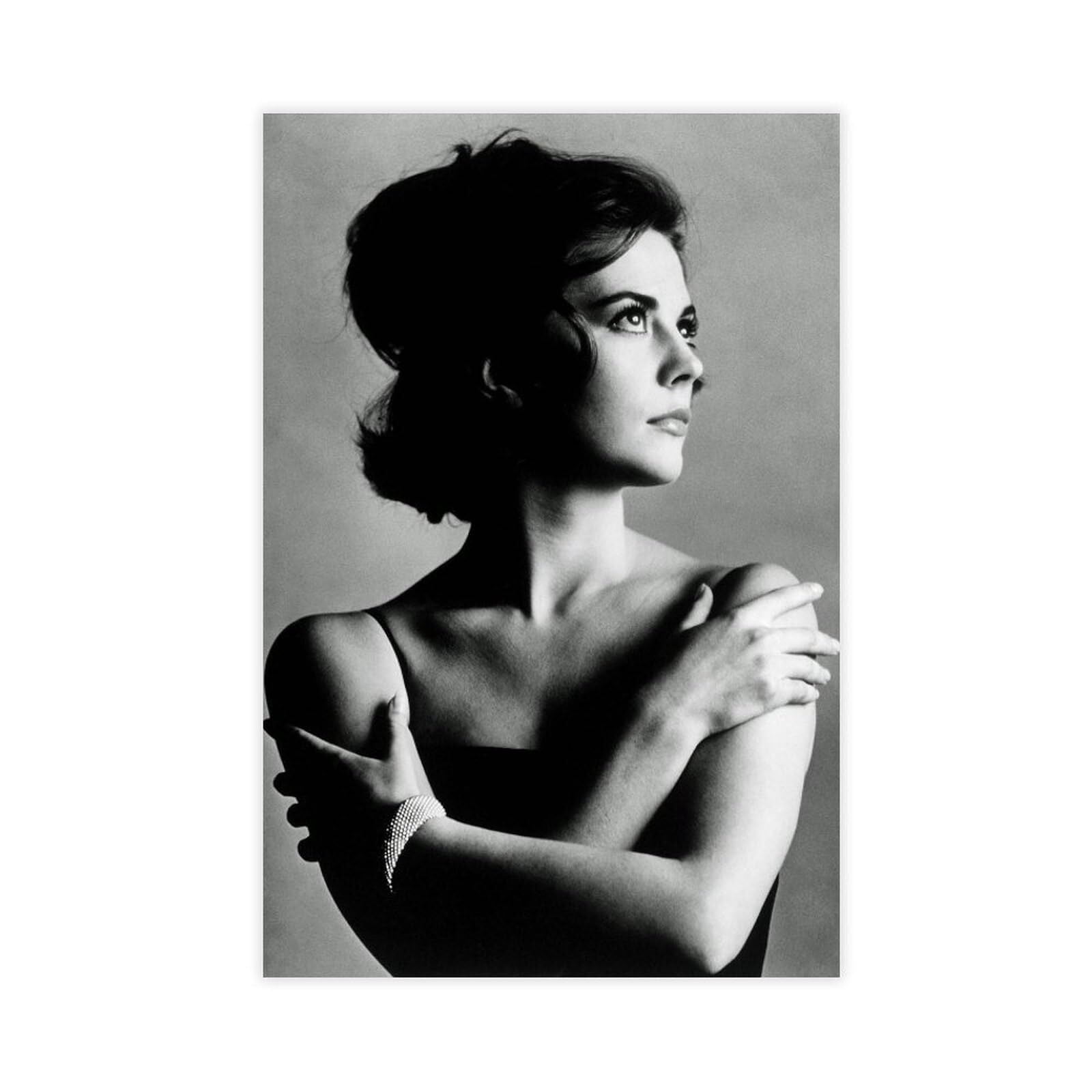 Actress Natalie Wood Black And White Vintage Poster Posters for ...