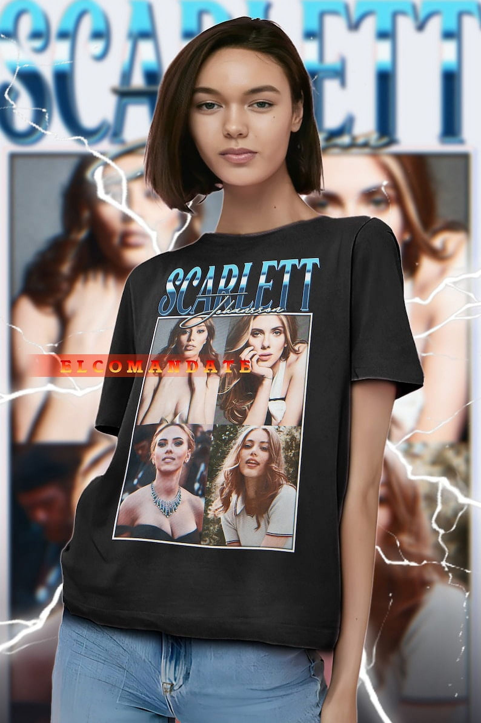 Actress SCARLETT JOHANSSON Vintage Shirt, Scarlett Johansson Homage ...
