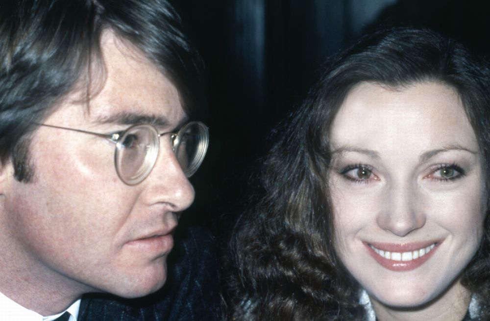 Actresses Jane Seymour and husband David Flynn, close-up, together at ...