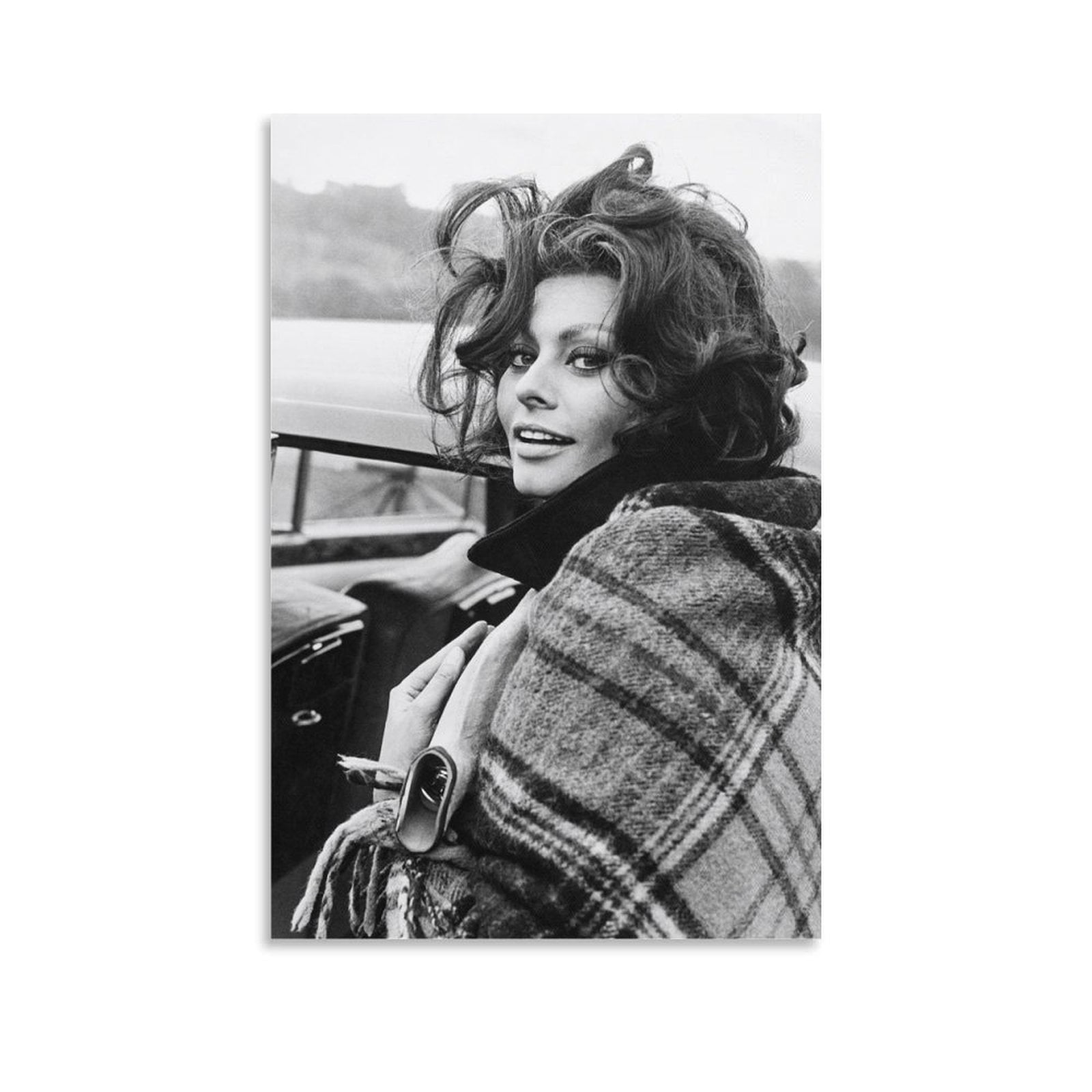 Actresses from Naples Sophia Loren Sexy Poster Painting On Canvas Wall ...