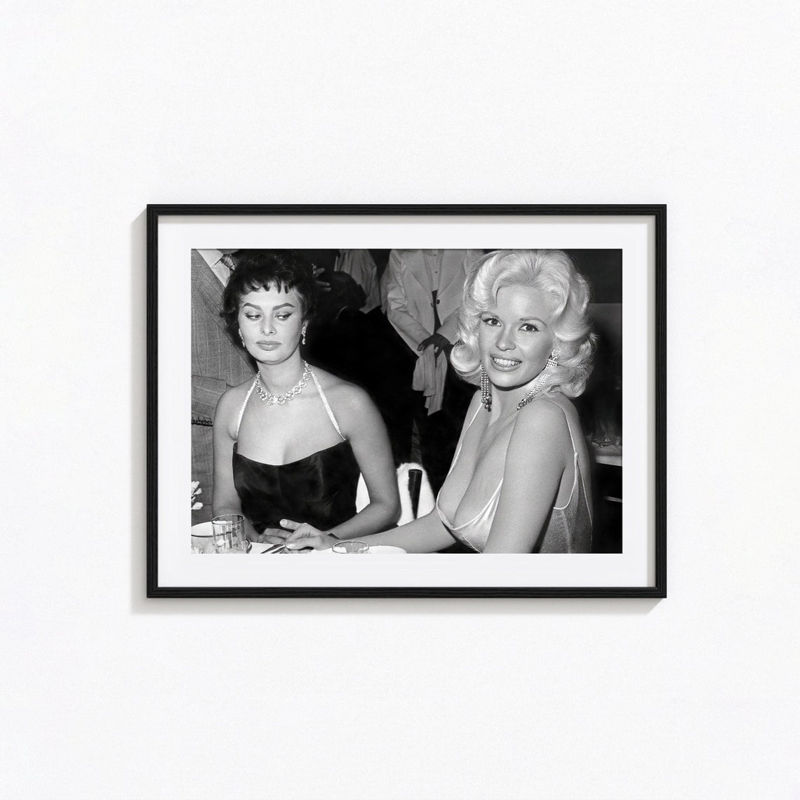 Actresses Rivals Portrait Black and White Classic Photography Art ...