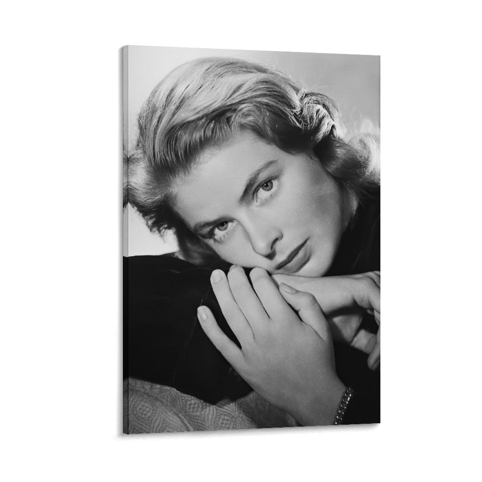 Actresses from Stockholm Ingrid Bergman Black And White Retro Poster ...