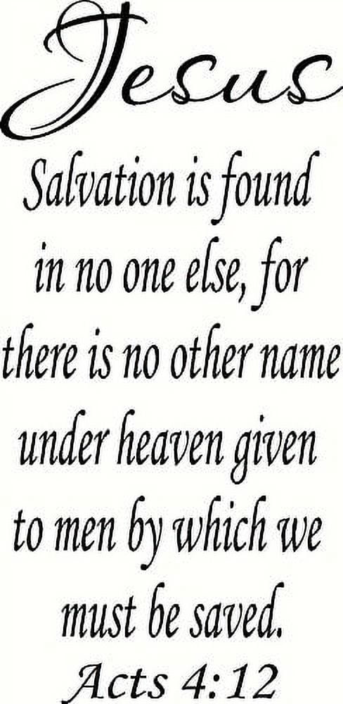Acts 4:12, Jesus, No Other Name to Be Saved, Salvation No One Else ...