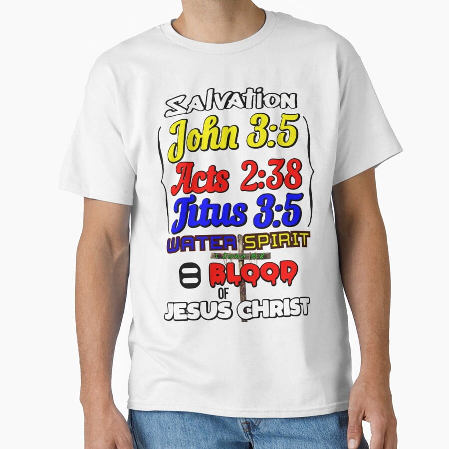 Acts Water Spirit Blood Shirt, Casual Graphic Tee, Everyday Short ...